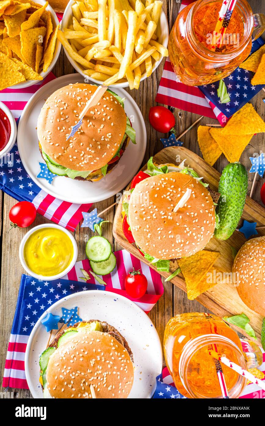 Celebrating Independence Day, July 4. Traditional American Memorial Day ...