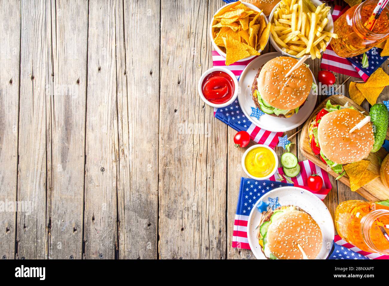 Celebrating Independence Day, July 4. Traditional American Memorial Day ...