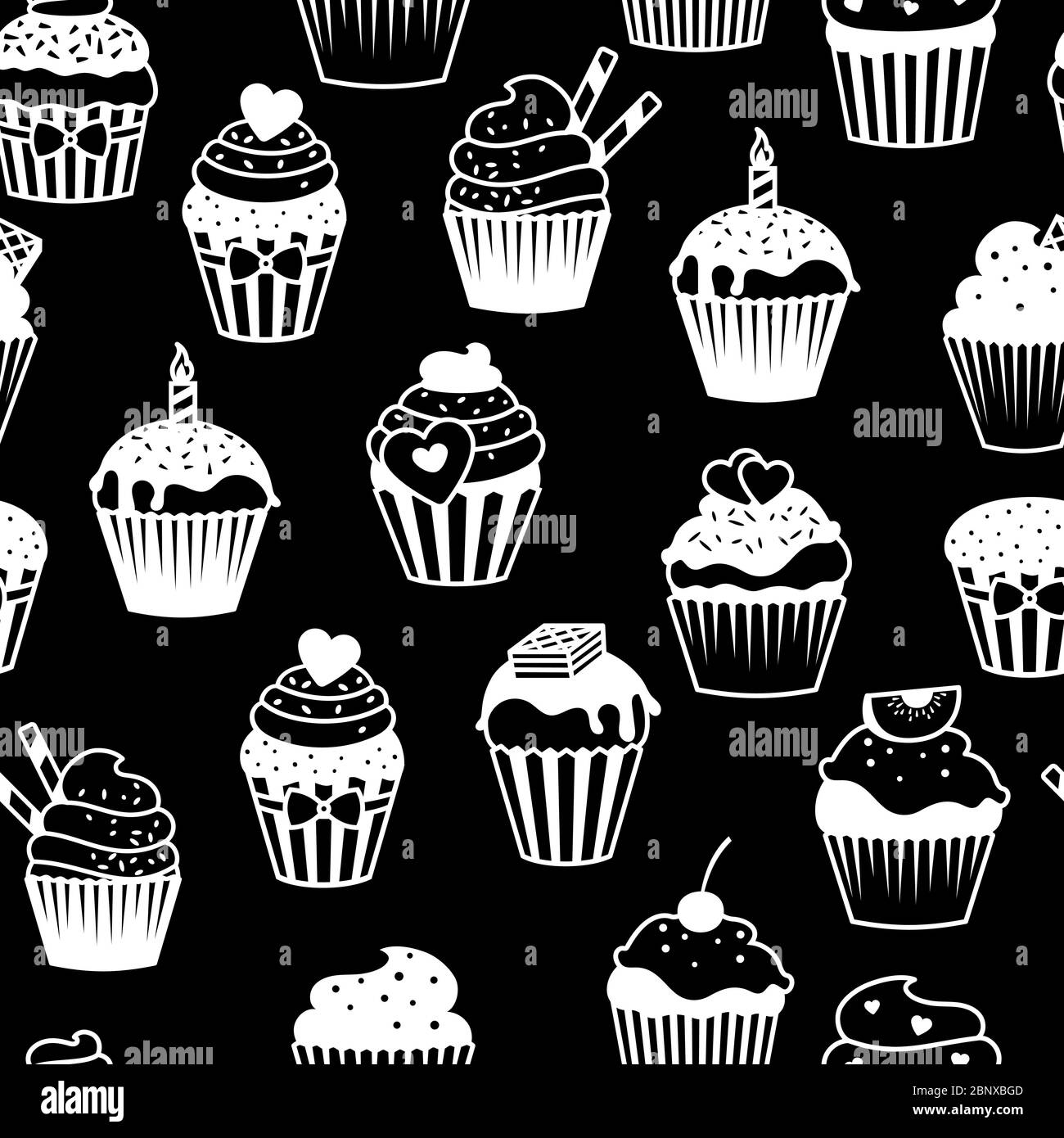 Cute cupcakes card menu sweet dessert hi-res stock photography and ...
