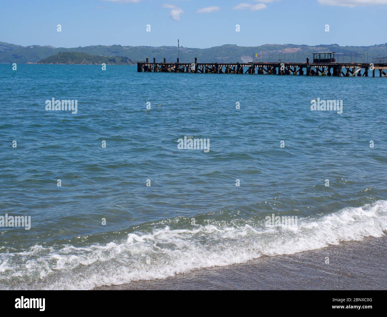 Wellington Harbour Seascape From Days Bay Stock Photo - Alamy