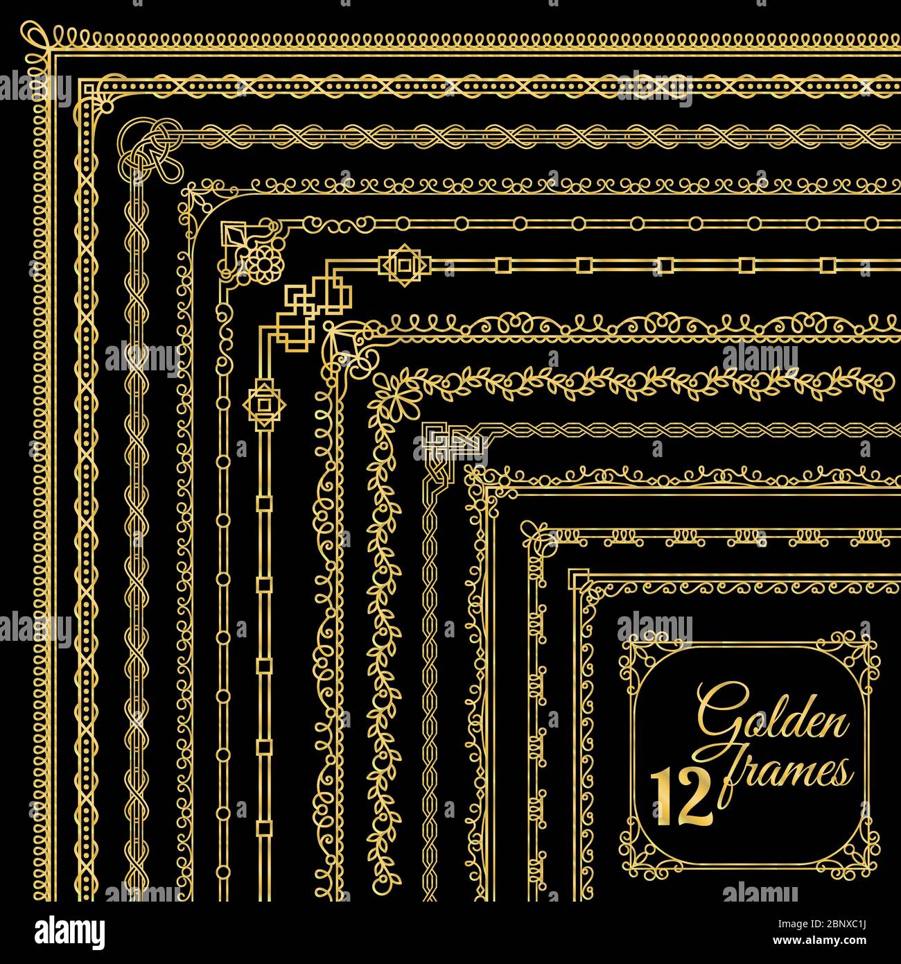 Vintage Corner Border Design Vintage Corner Border, Big Set Vintage