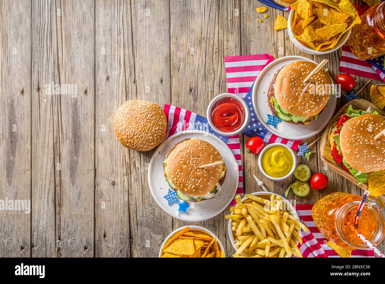 Celebrating Independence Day, July 4. Traditional American Memorial Day ...