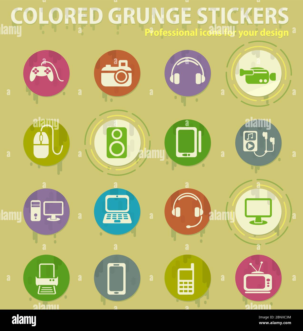 gadget icon set Stock Vector Image & Art - Alamy