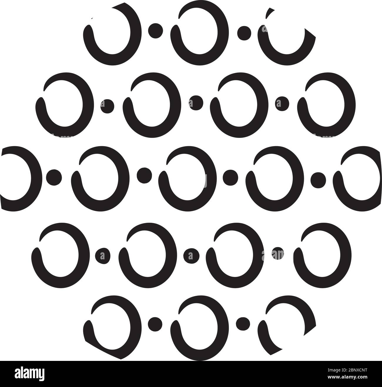 circles organic pattern line style Stock Vector Image & Art - Alamy