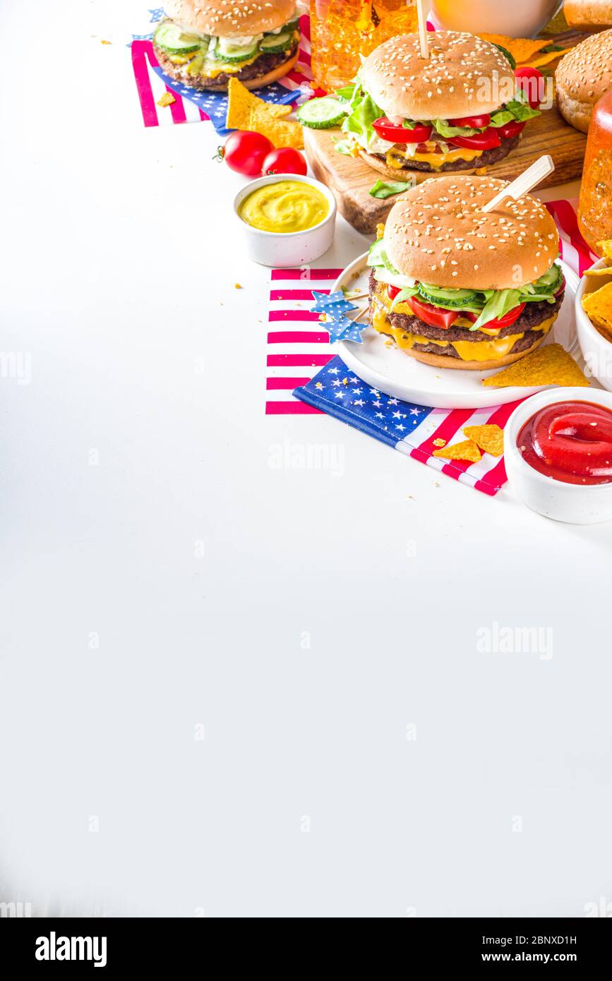 Celebrating Independence Day, July 4. Traditional American Memorial Day ...