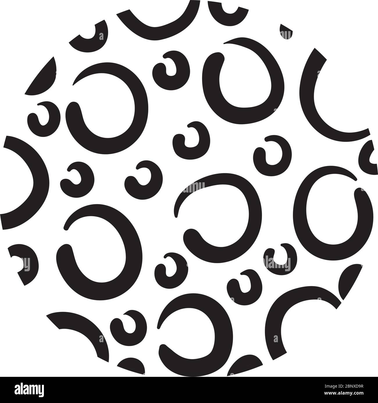 circles organic pattern line style Stock Vector Image & Art - Alamy