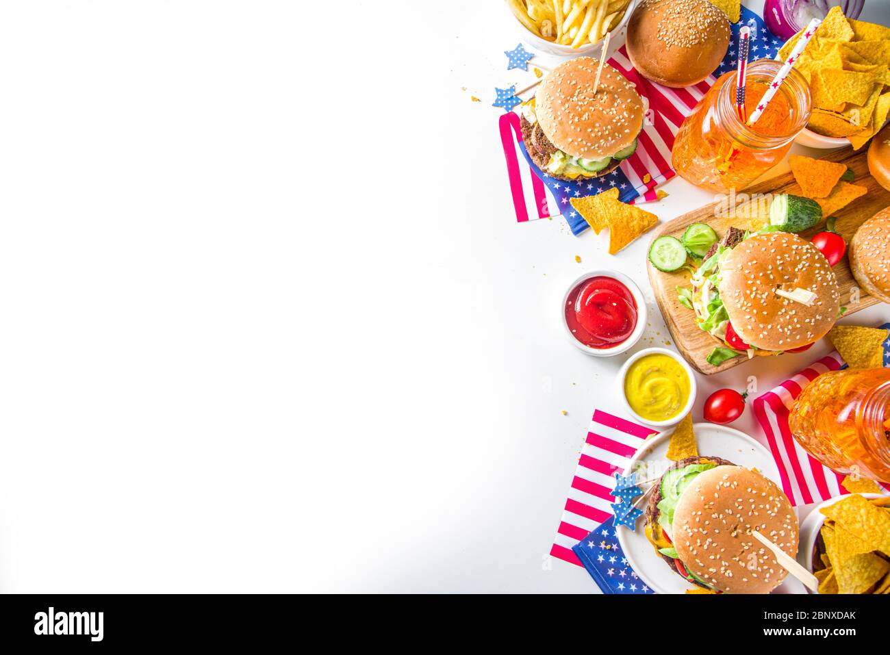Celebrating Independence Day, July 4. Traditional American Memorial Day ...
