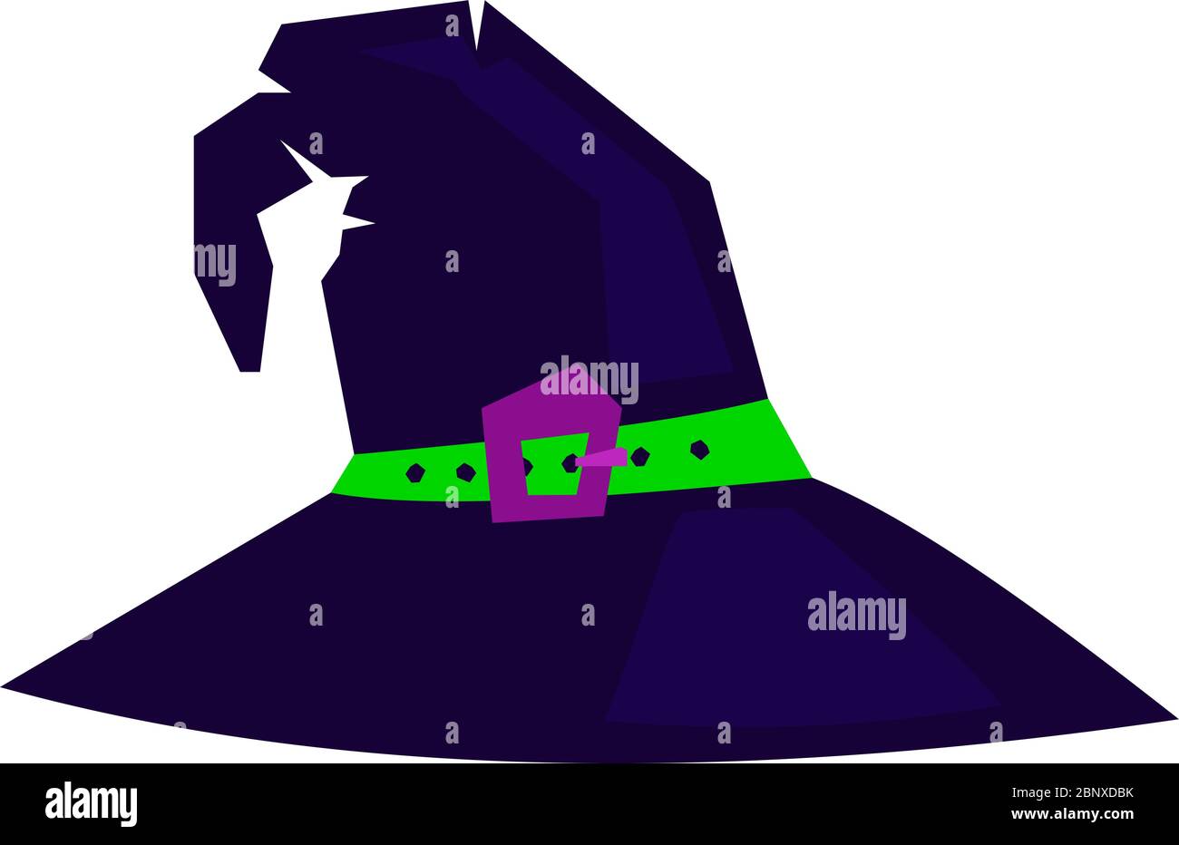 Witch hat vector isolated on white background Stock Vector Image & Art ...