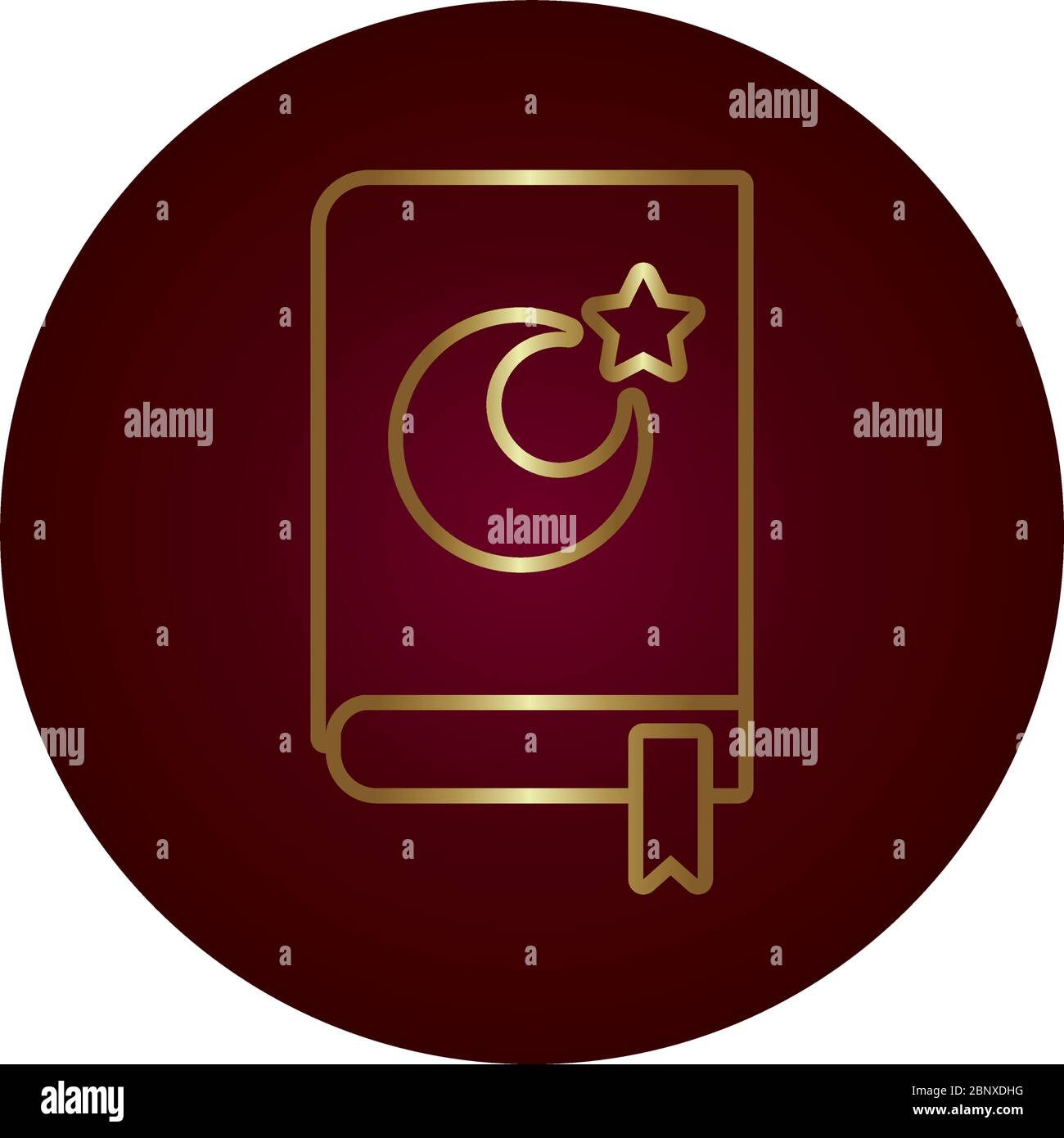 koran book islam block gradient style Stock Vector Image & Art - Alamy