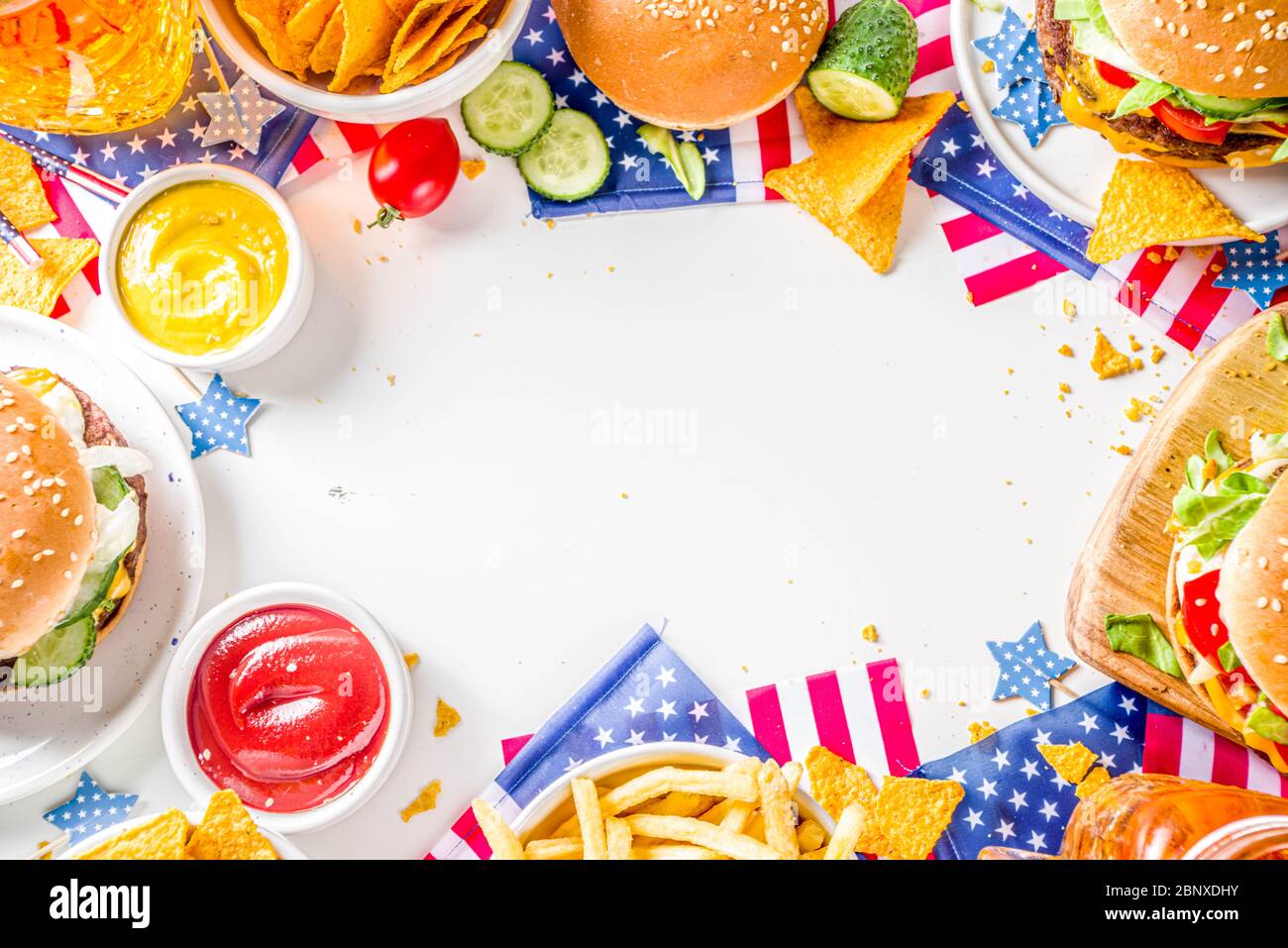 Celebrating Independence Day, July 4. Traditional American Memorial Day ...