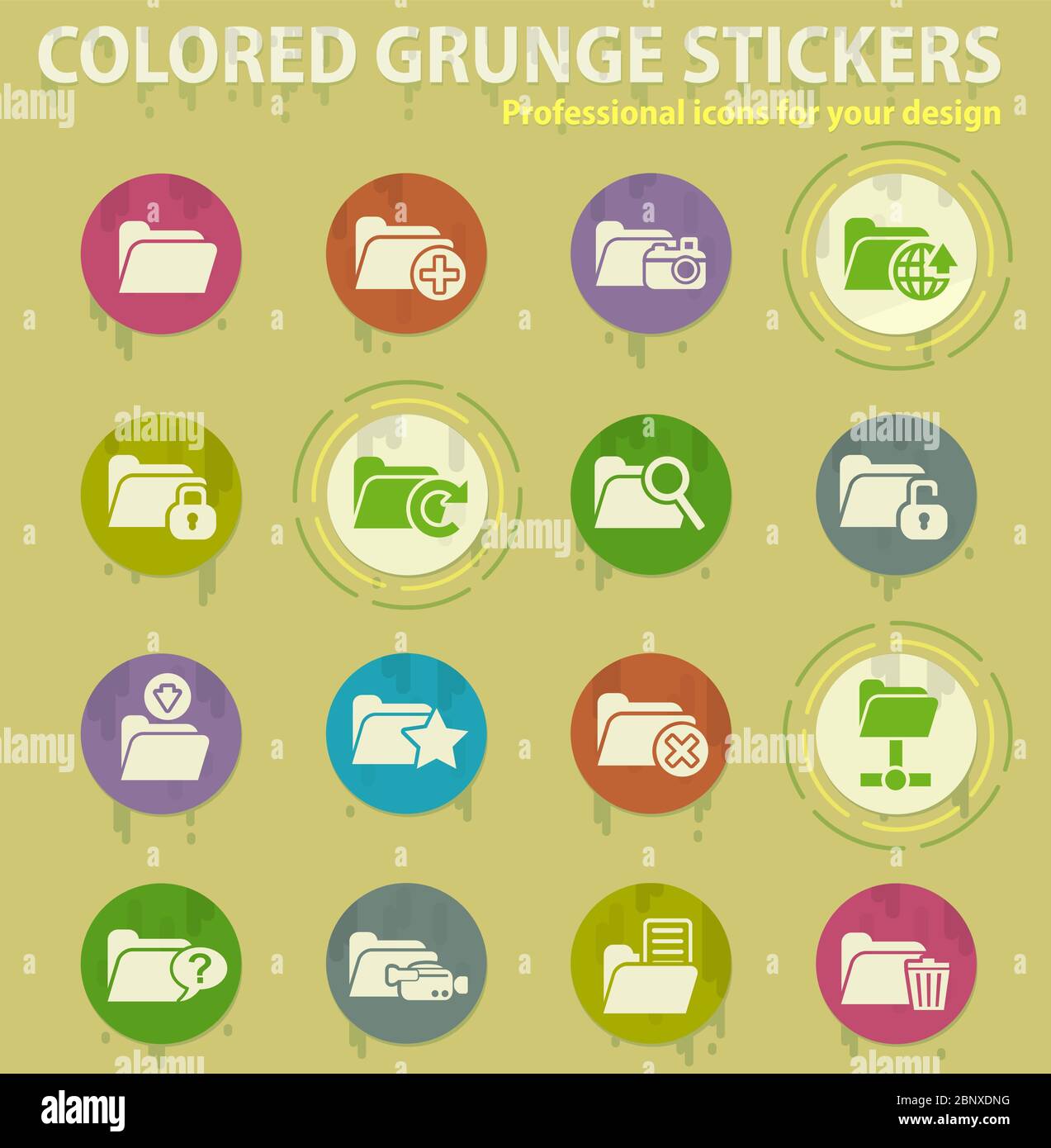 Add folder icon data hi-res stock photography and images - Alamy