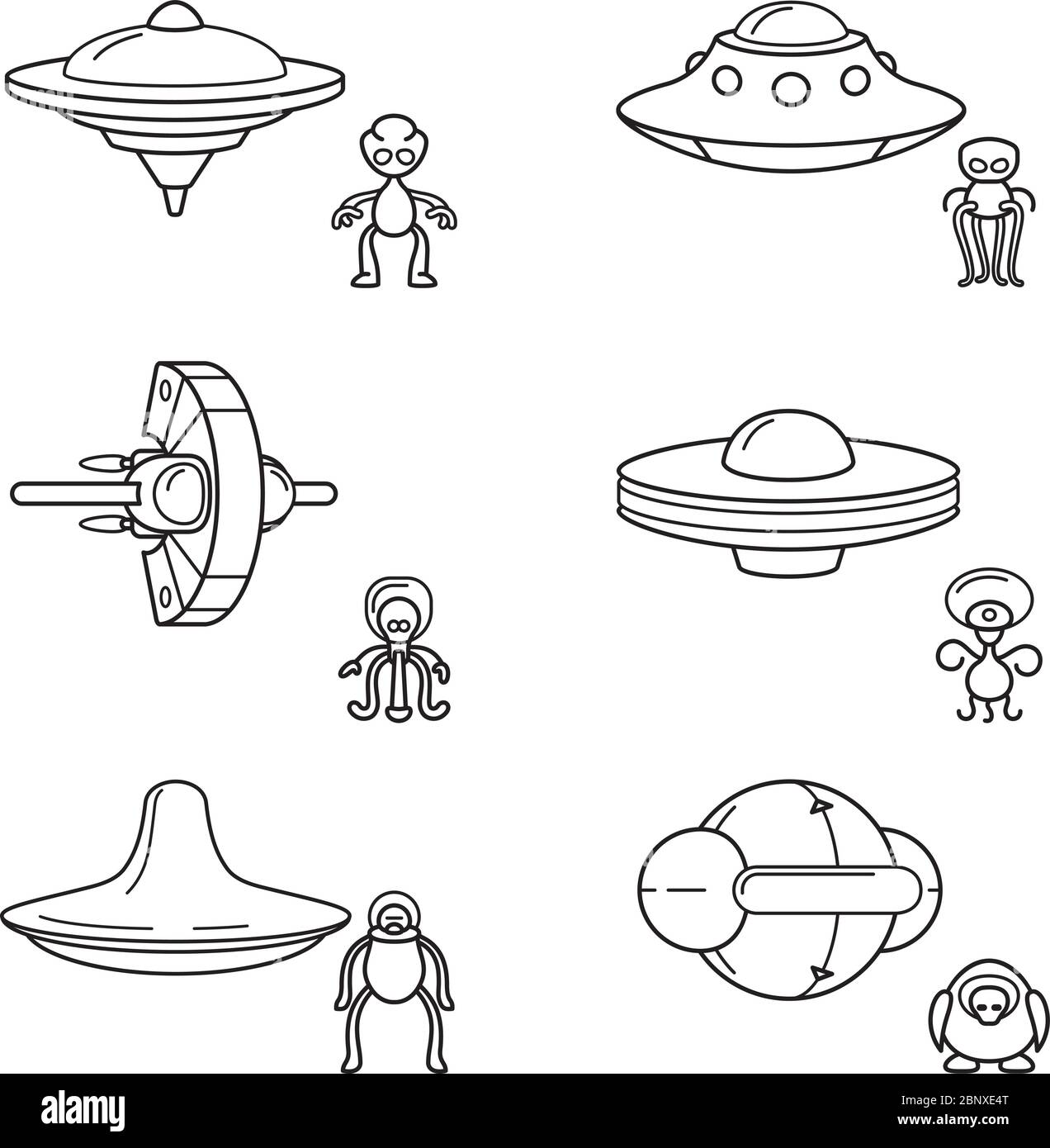 Aliens illustrations hi-res stock photography and images - Alamy