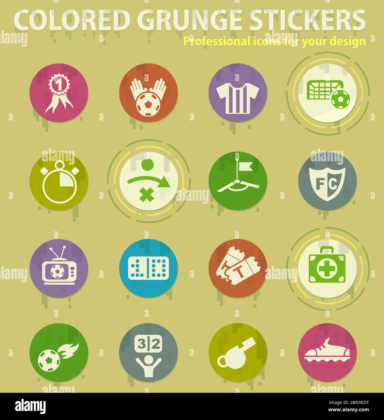 football icon set Stock Vector Image & Art - Alamy