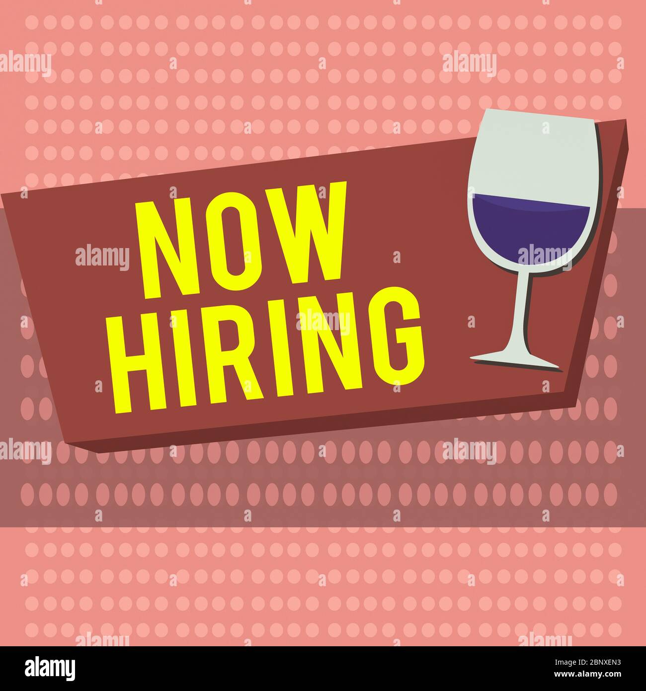 Text sign showing Now Hiring. Business photo showcasing finding ...