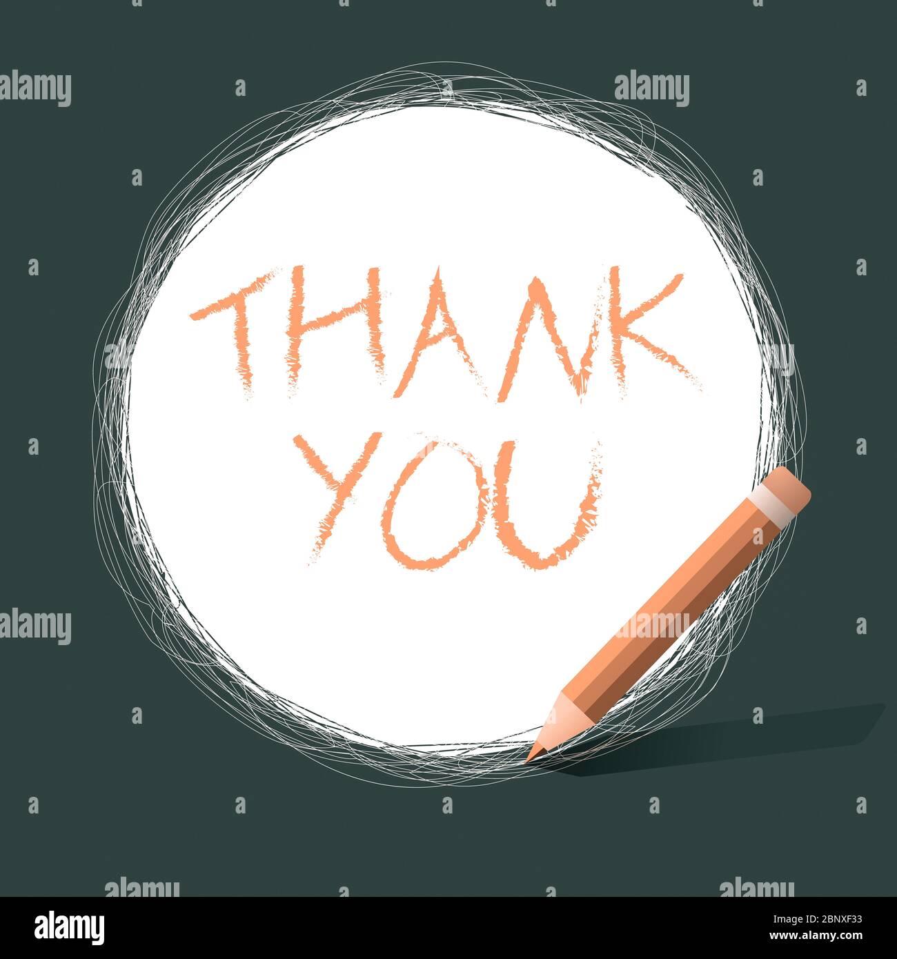 Writing note showing Thank You. Business concept for polite expression ...