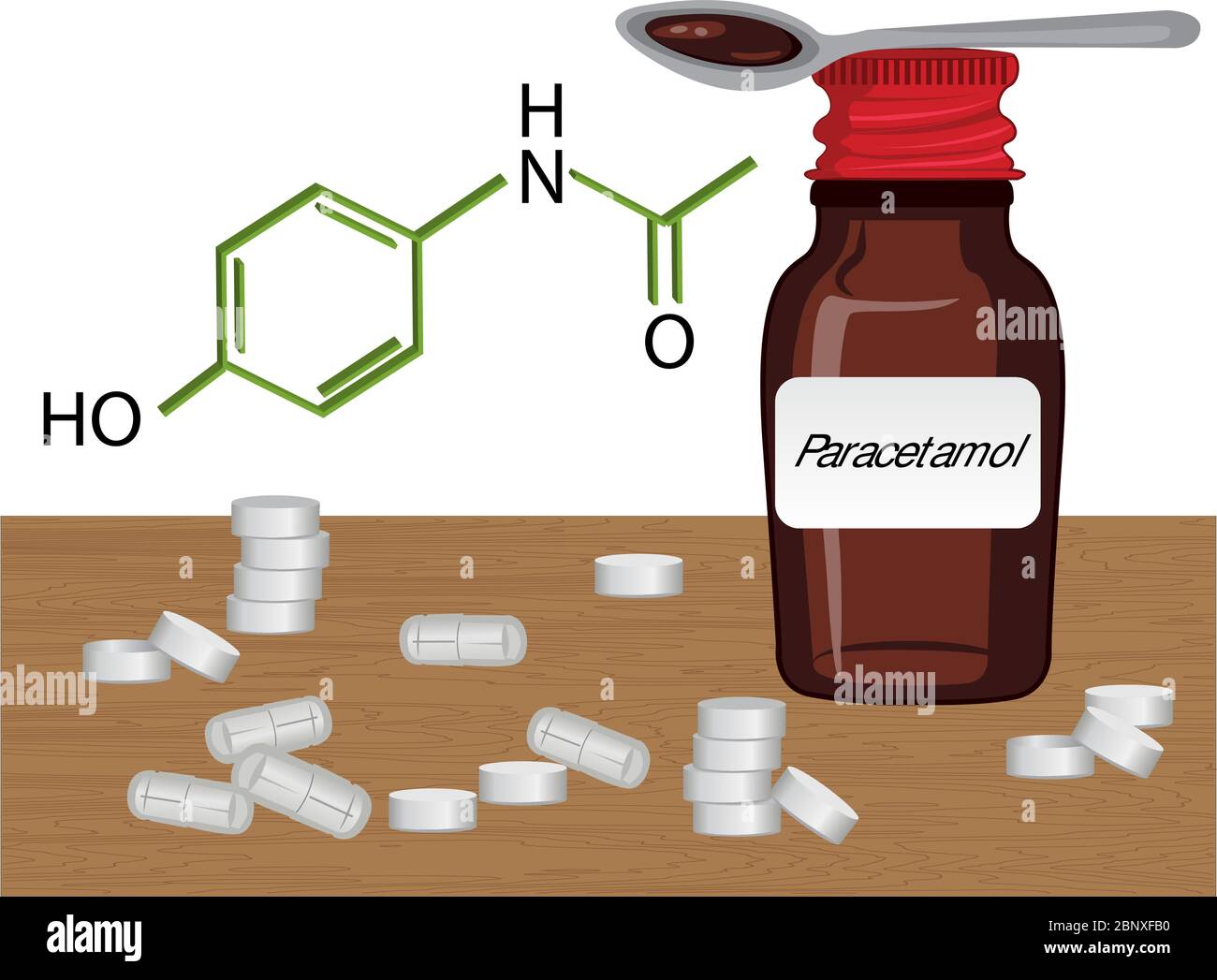 Paracetamol analgesic drug molecule hi-res stock photography and images ...