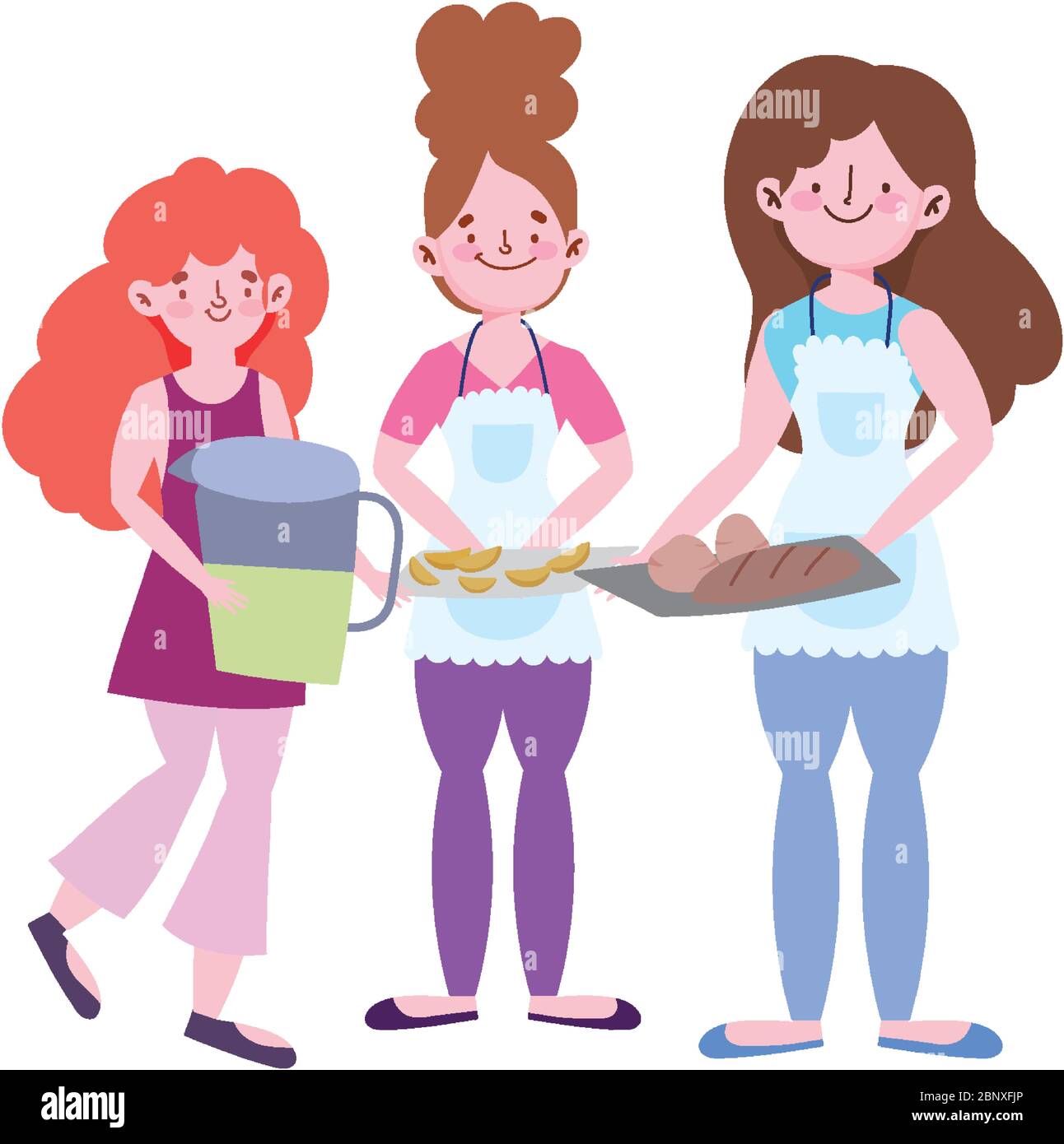 People Baking Clipart
