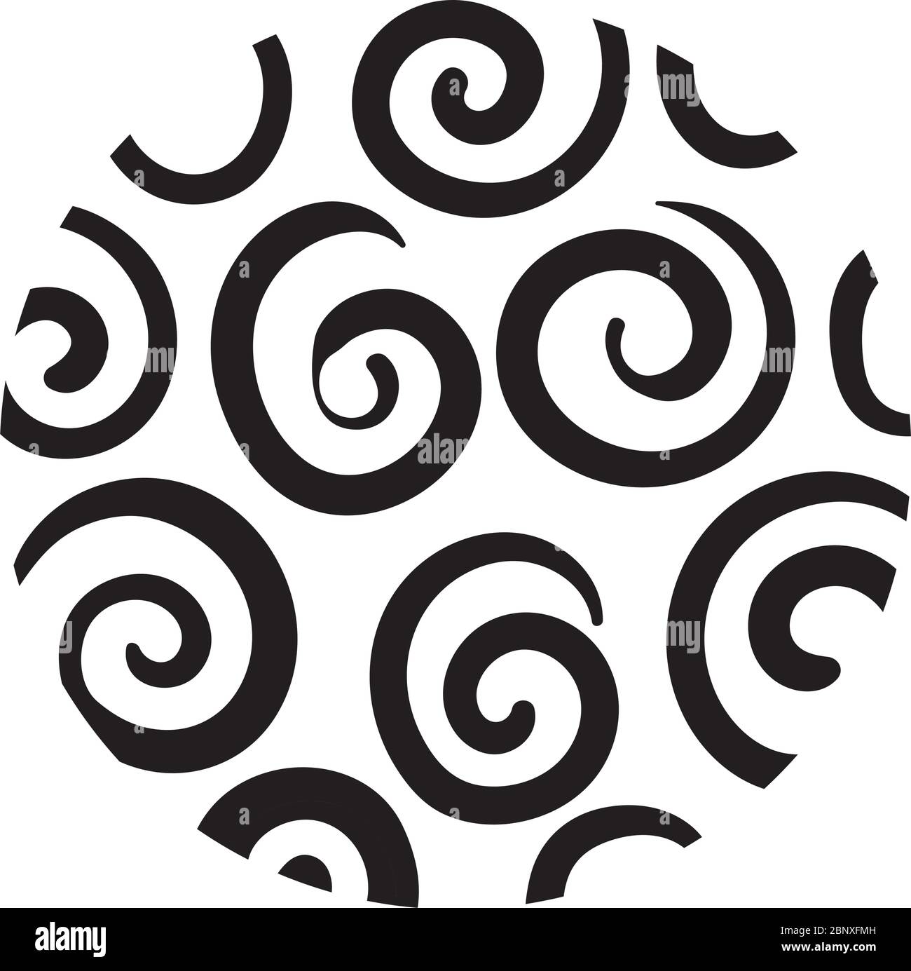 spiral organic pattern line style Stock Vector Image & Art - Alamy