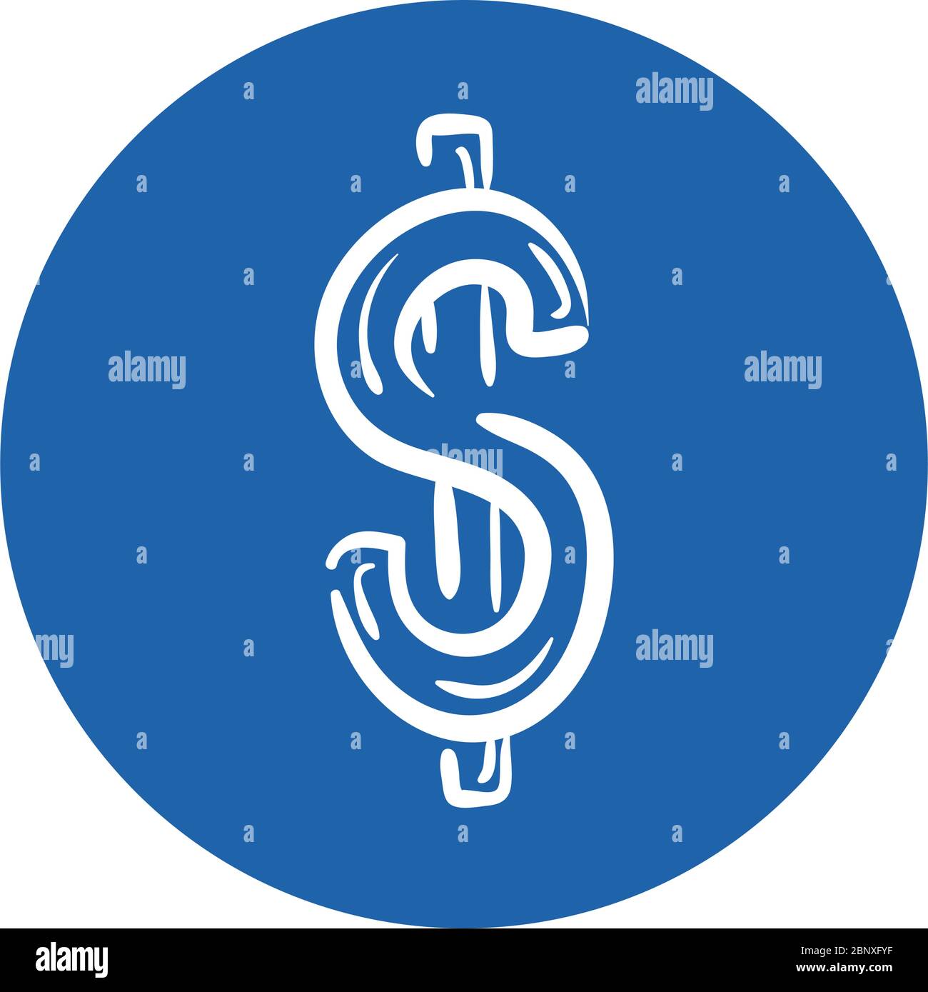 dollar symbol block style icon Stock Vector Image & Art - Alamy
