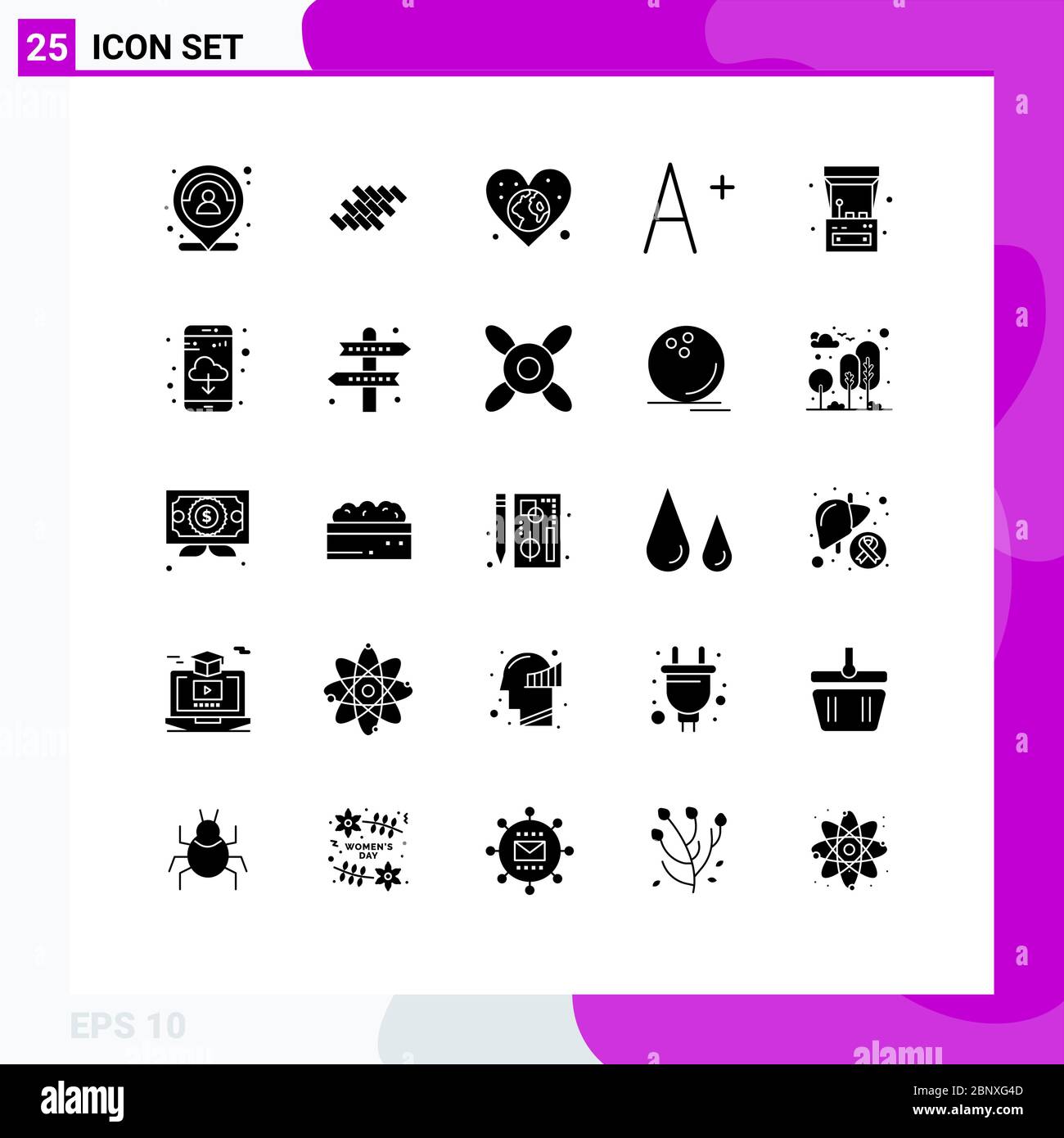 Block font Stock Vector Images - Alamy