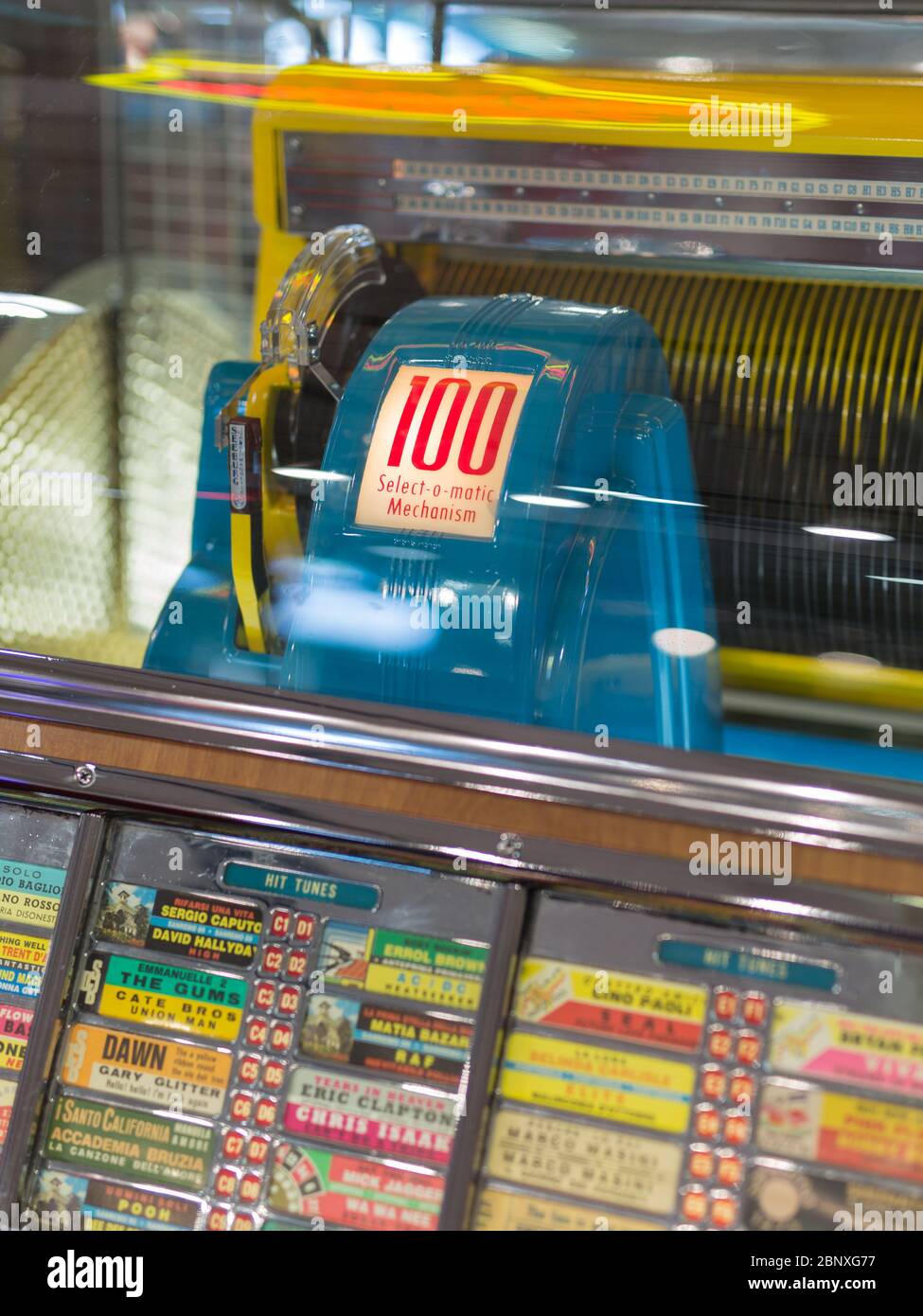 Details of Retro Jukebox: Music and Dance in the 1950s Stock Photo - Alamy