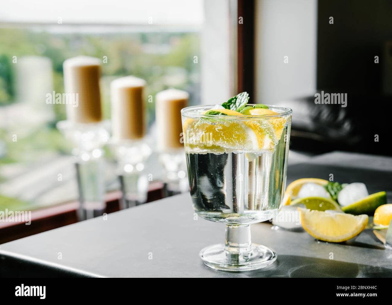 Refreshing iced drink Stock Photo - Alamy
