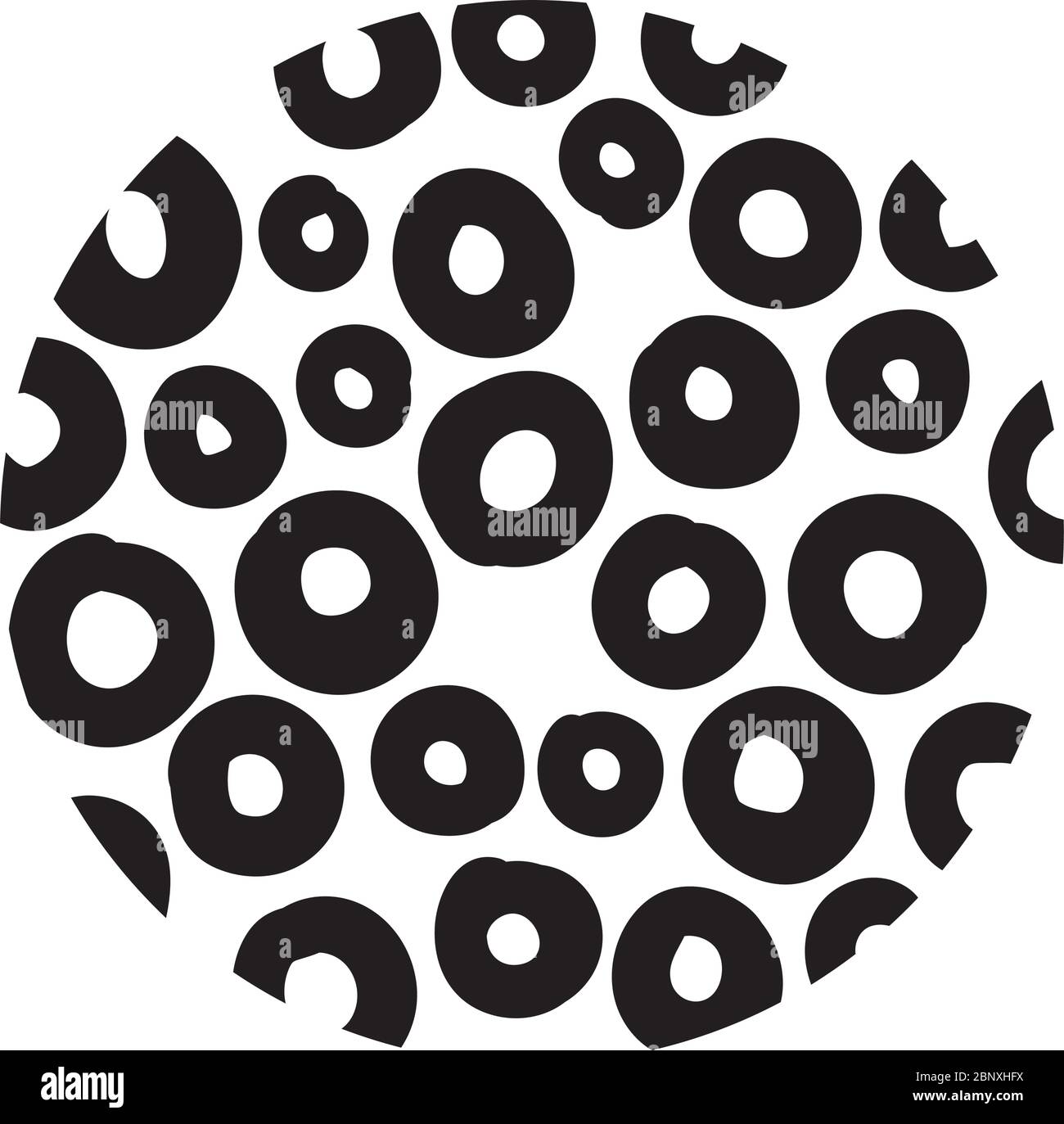 circles organic pattern line style Stock Vector Image & Art - Alamy