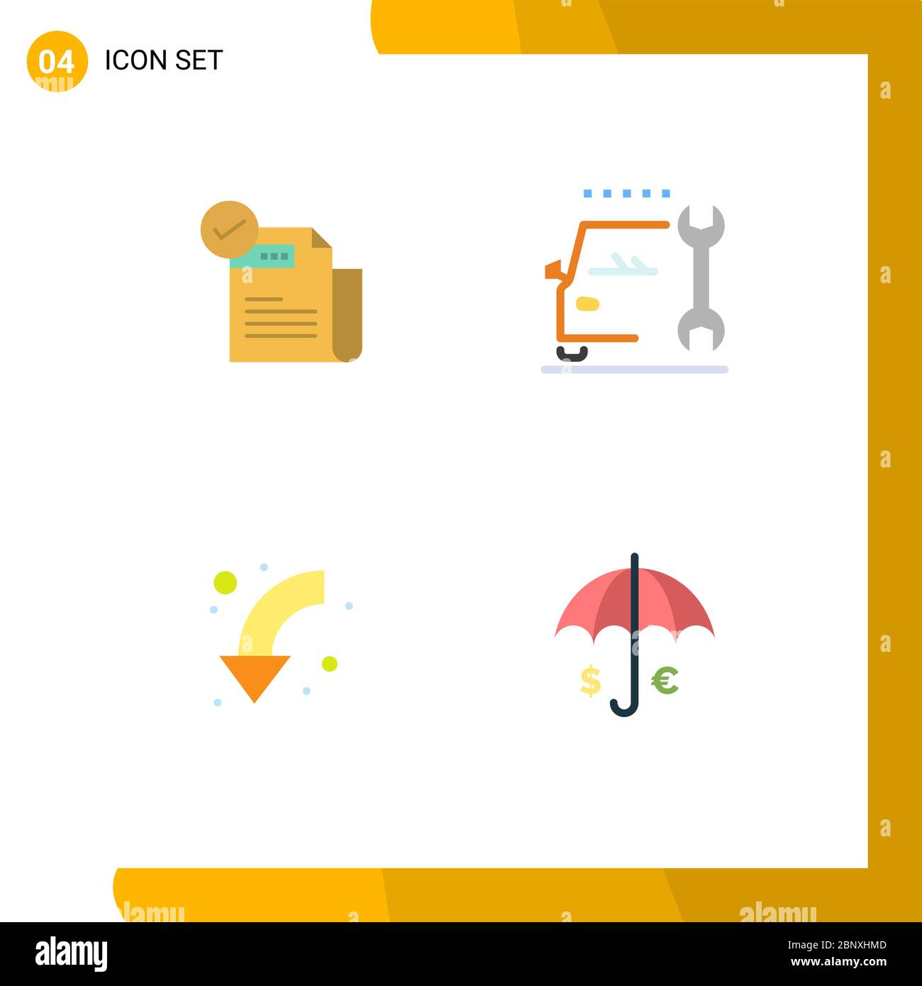 Car maintenance repair icons set hi-res stock photography and images ...