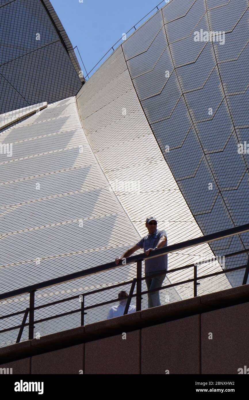 pattern of roof tiles on Sydney opera house, designed by John Utzon in ...