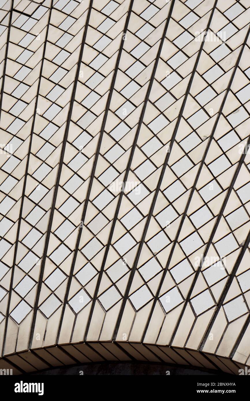 pattern of roof tiles on Sydney opera house, Australia Stock Photo - Alamy