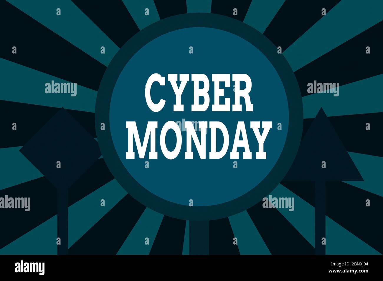 Text sign showing Cyber Monday. Business photo showcasing Marketing ...