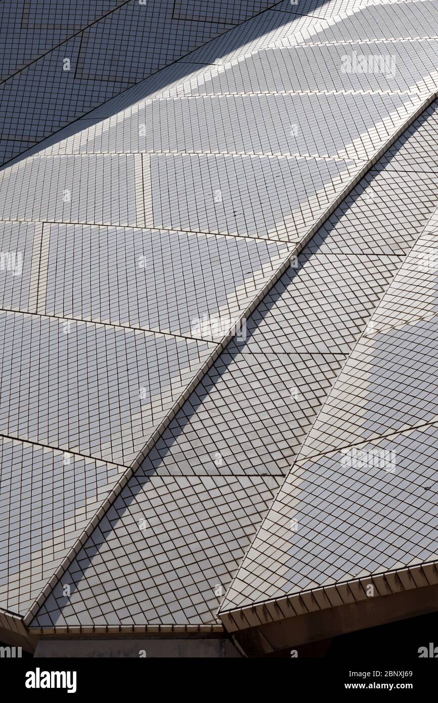 pattern of roof tiles on Sydney opera house, Australia Stock Photo - Alamy