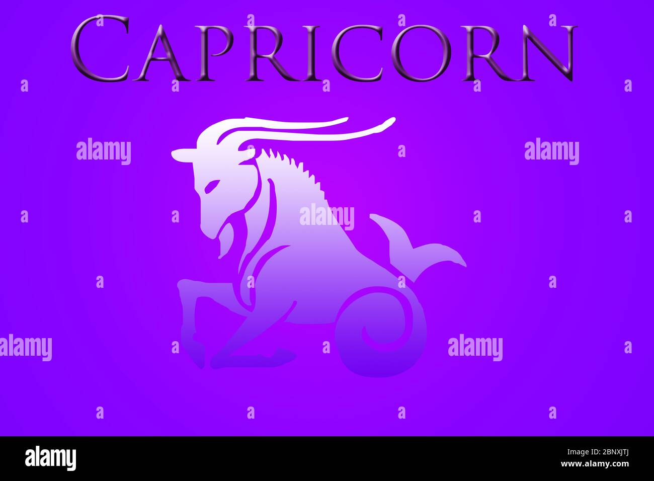 zodiac sign of capricorn on abstract pink background Stock Photo - Alamy