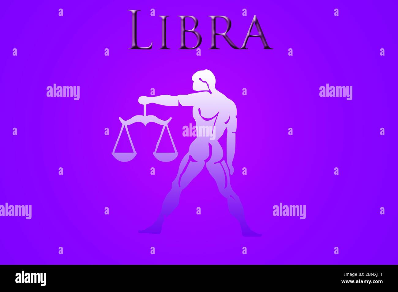 zodiac sign of libra on abstract pink background Stock Photo - Alamy