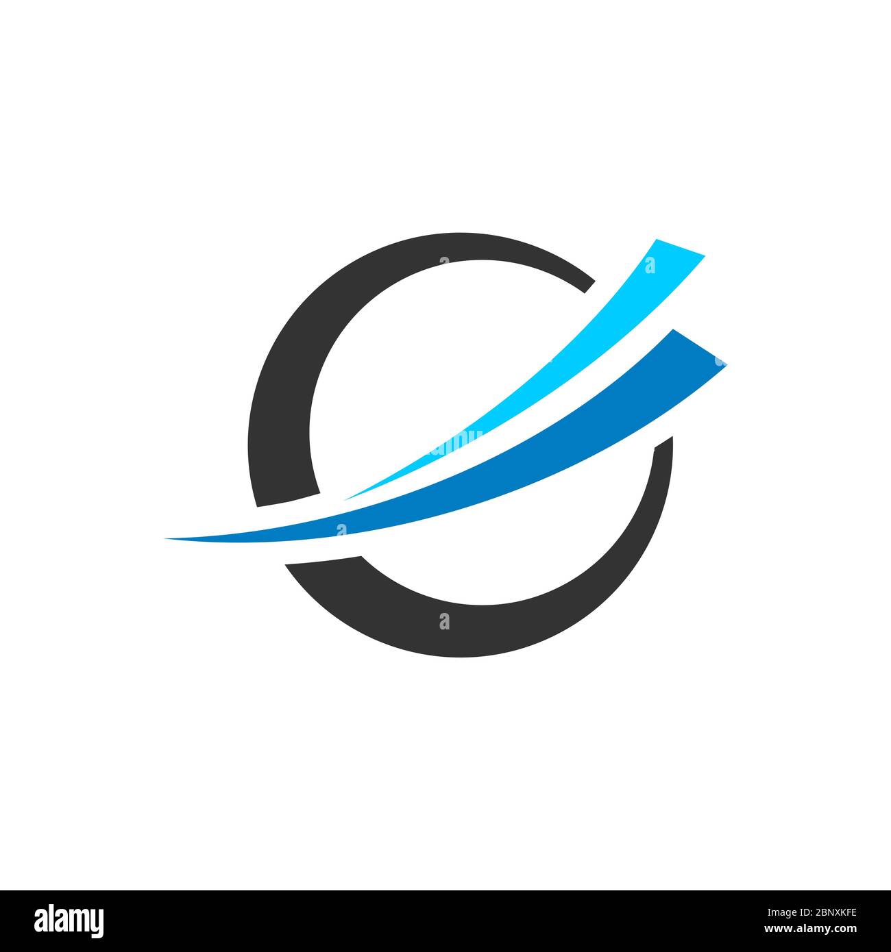 Circle and Swoosh Logo Template Illustration Design. Vector EPS 10 ...