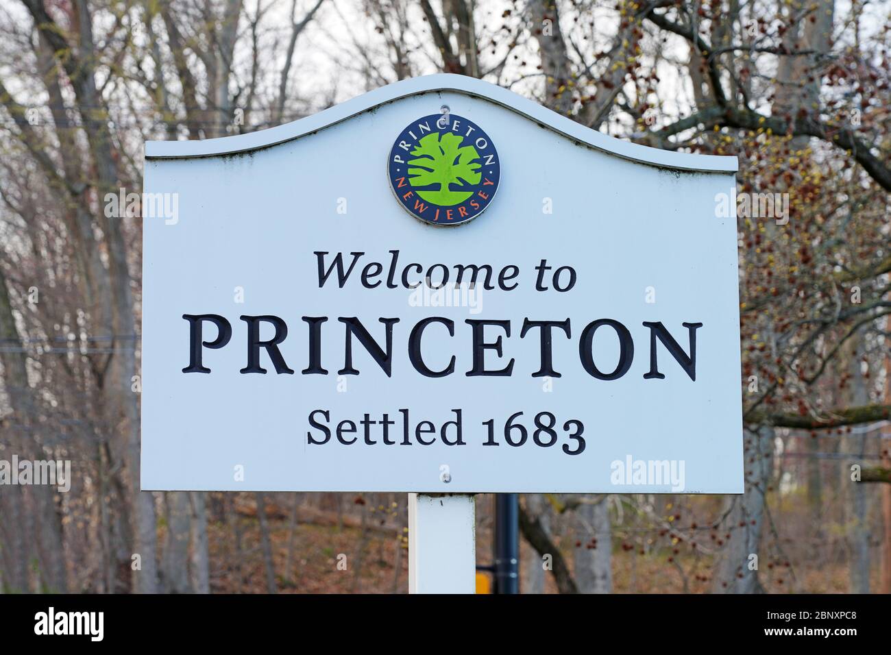 Welcome to princeton sign hi-res stock photography and images - Alamy