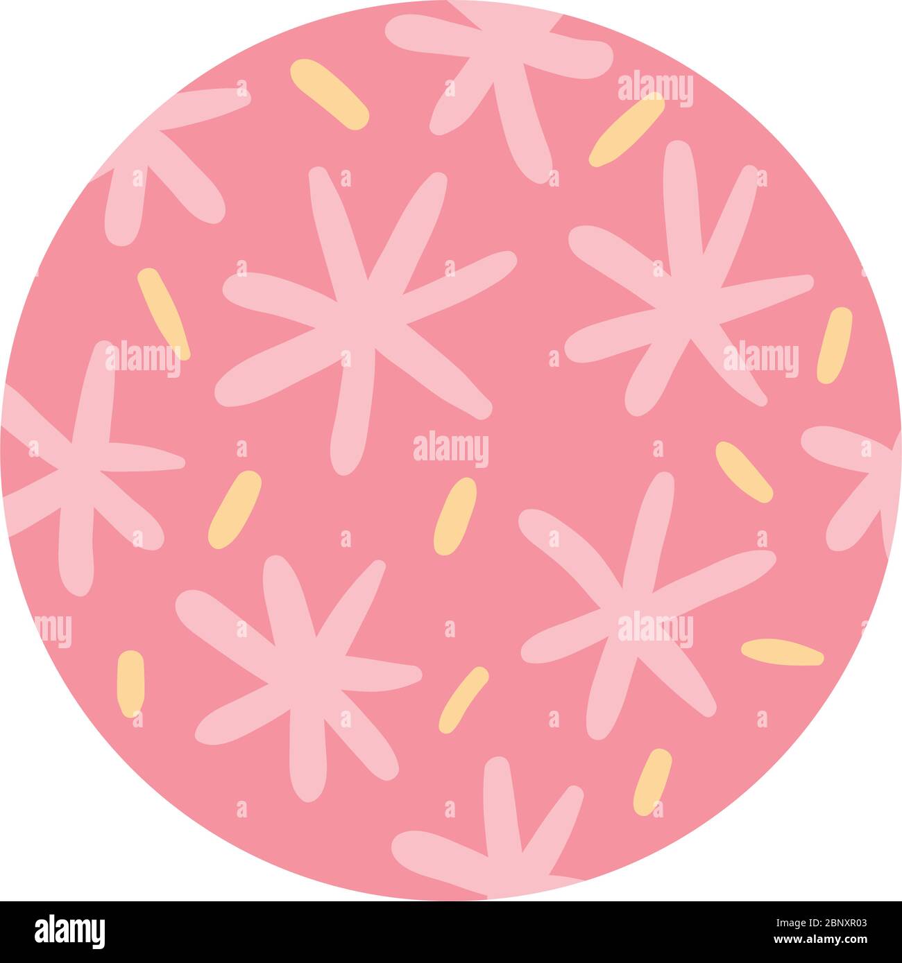 flowers organic pattern block style Stock Vector Image & Art - Alamy