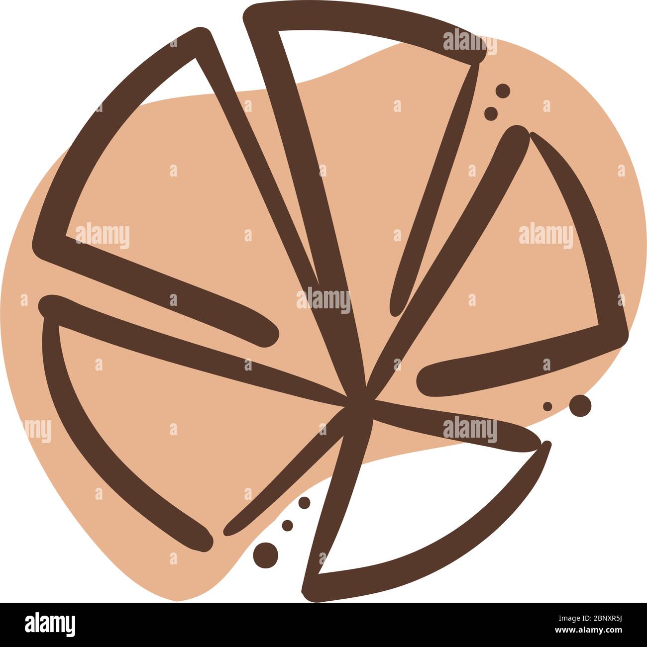 triangles parts boho block organic style Stock Vector Image & Art - Alamy