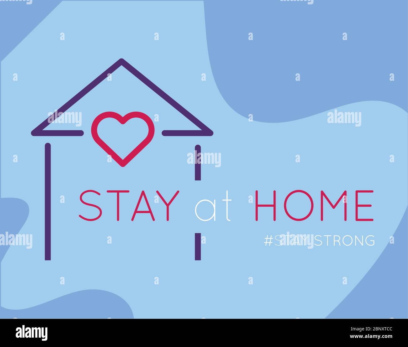 stay at home message for covid19 Stock Vector Image & Art - Alamy