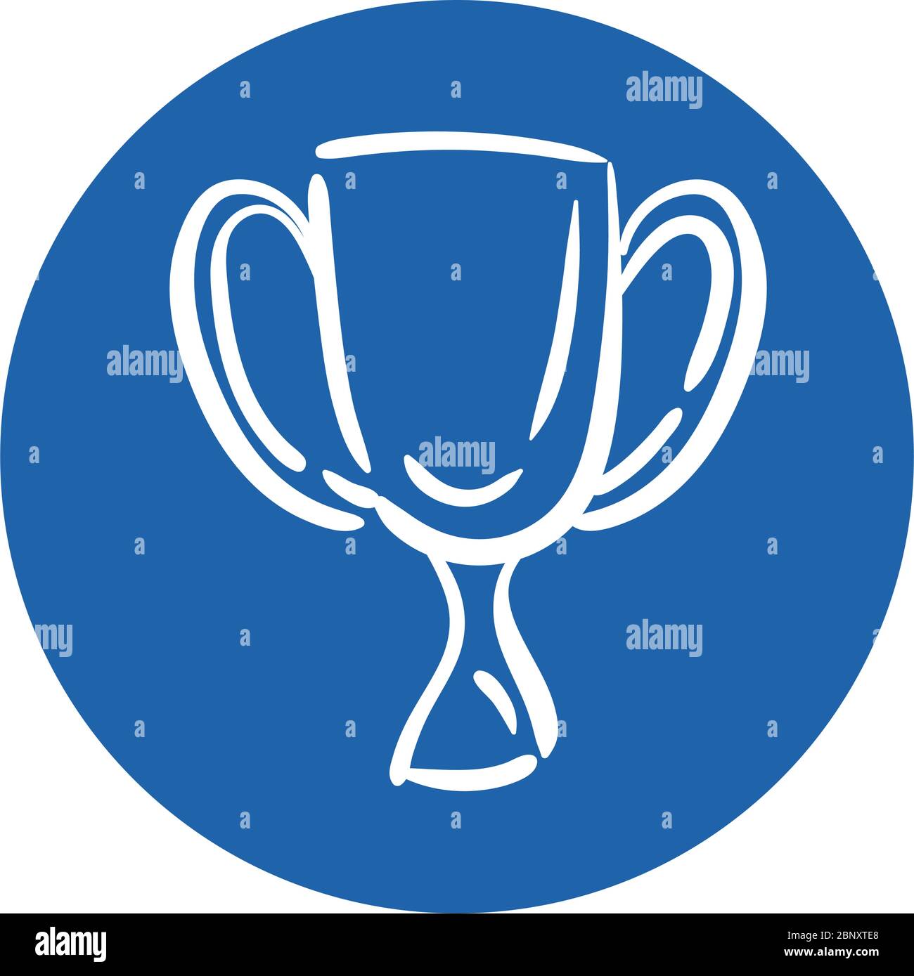 trophy cup block style icon Stock Vector Image & Art - Alamy