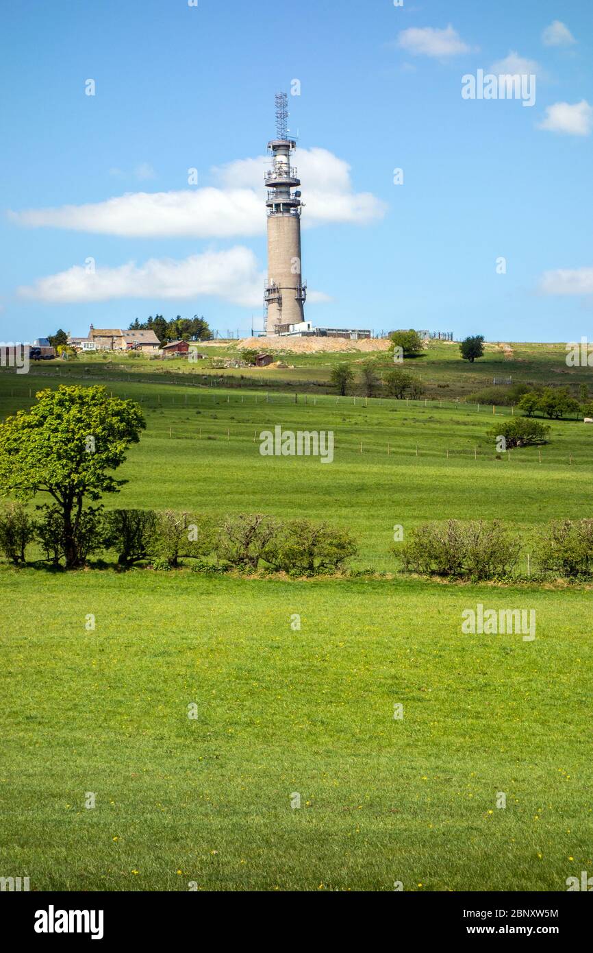 The BT telecommunications tower radio mast on Croker Hill Sutton Common ...