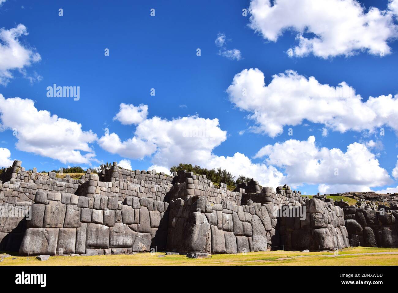 Scenery in Sacsayhuaman an ancient Inca citadel outside the city of ...