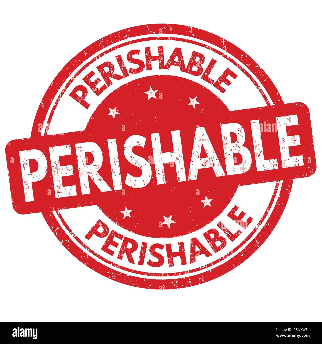 Perishable sign or stamp on white background, vector illustration Stock ...