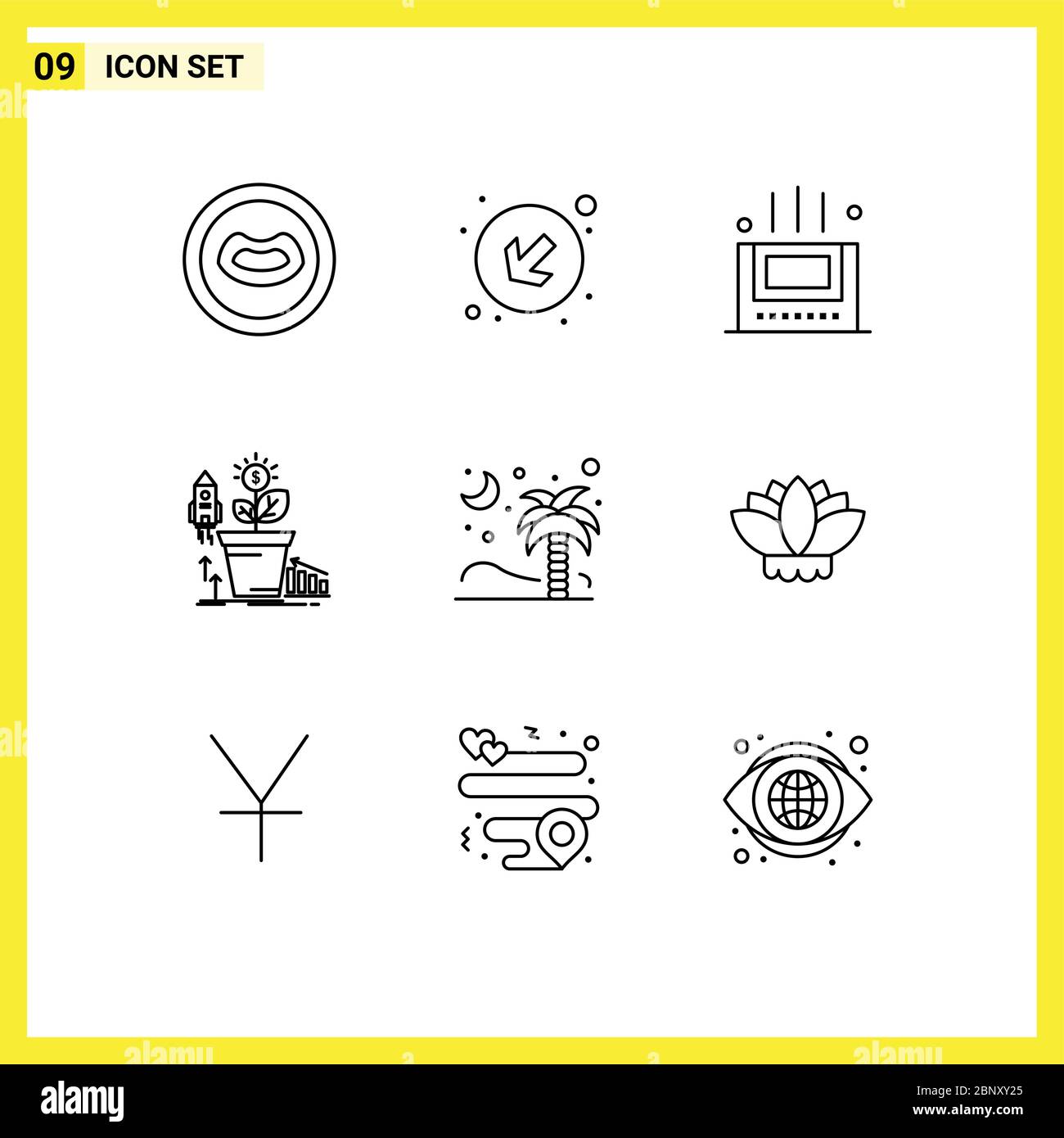 Editable Palm Tree High Resolution Stock Photography and Images - Alamy