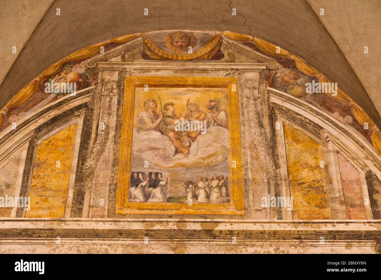 Praying in catholic church painting hi-res stock photography and images ...