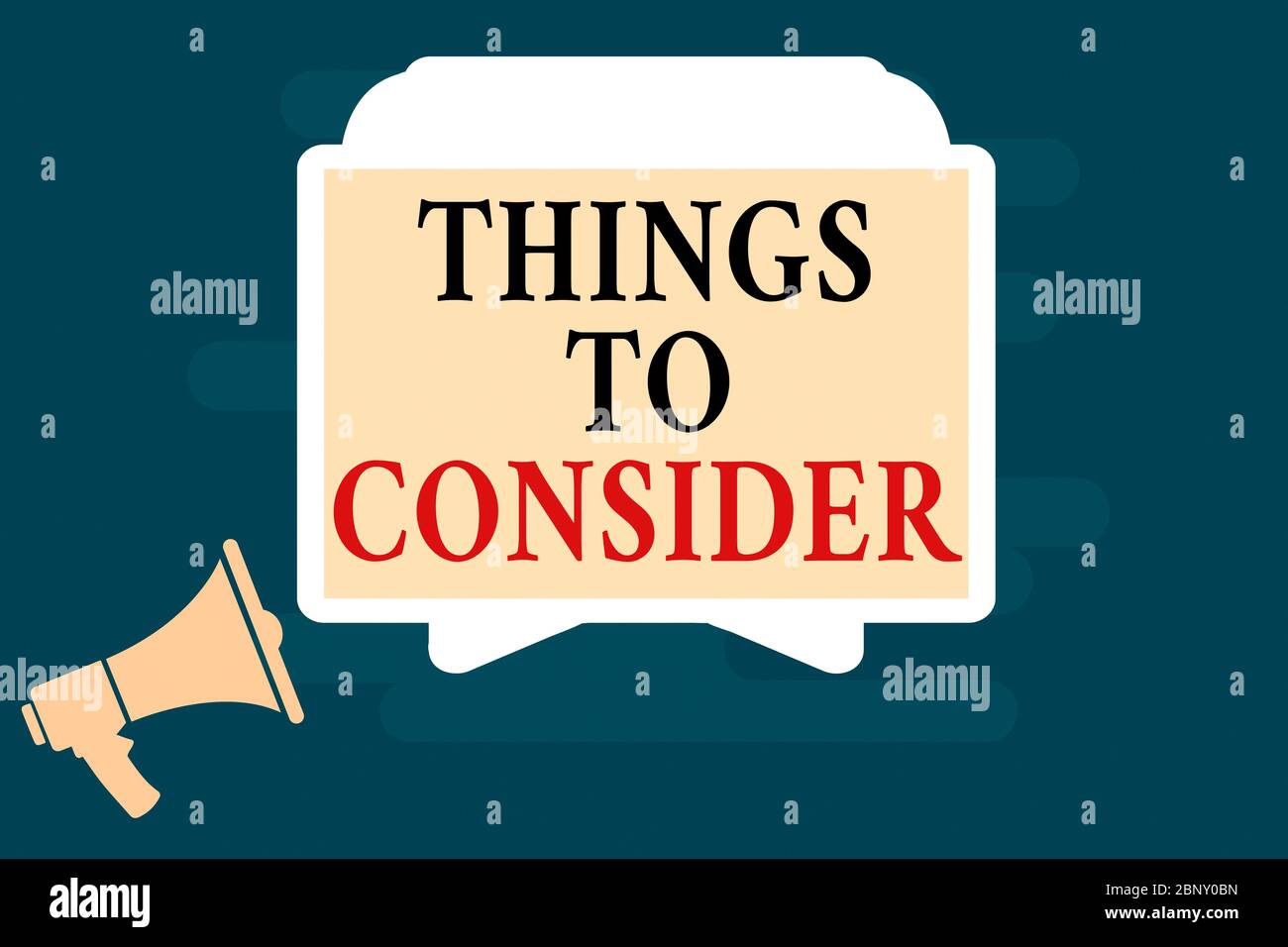 Handwriting text writing Things To Consider. Conceptual photo think ...