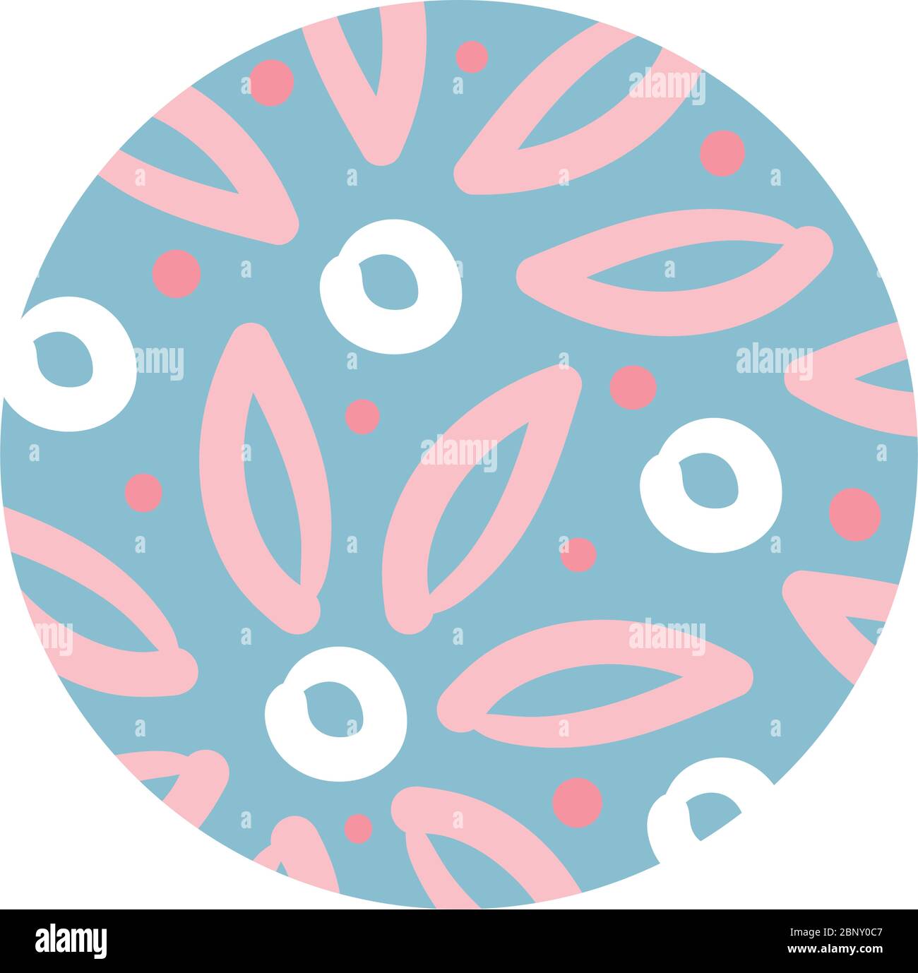 flowers organic pattern block style Stock Vector Image & Art - Alamy