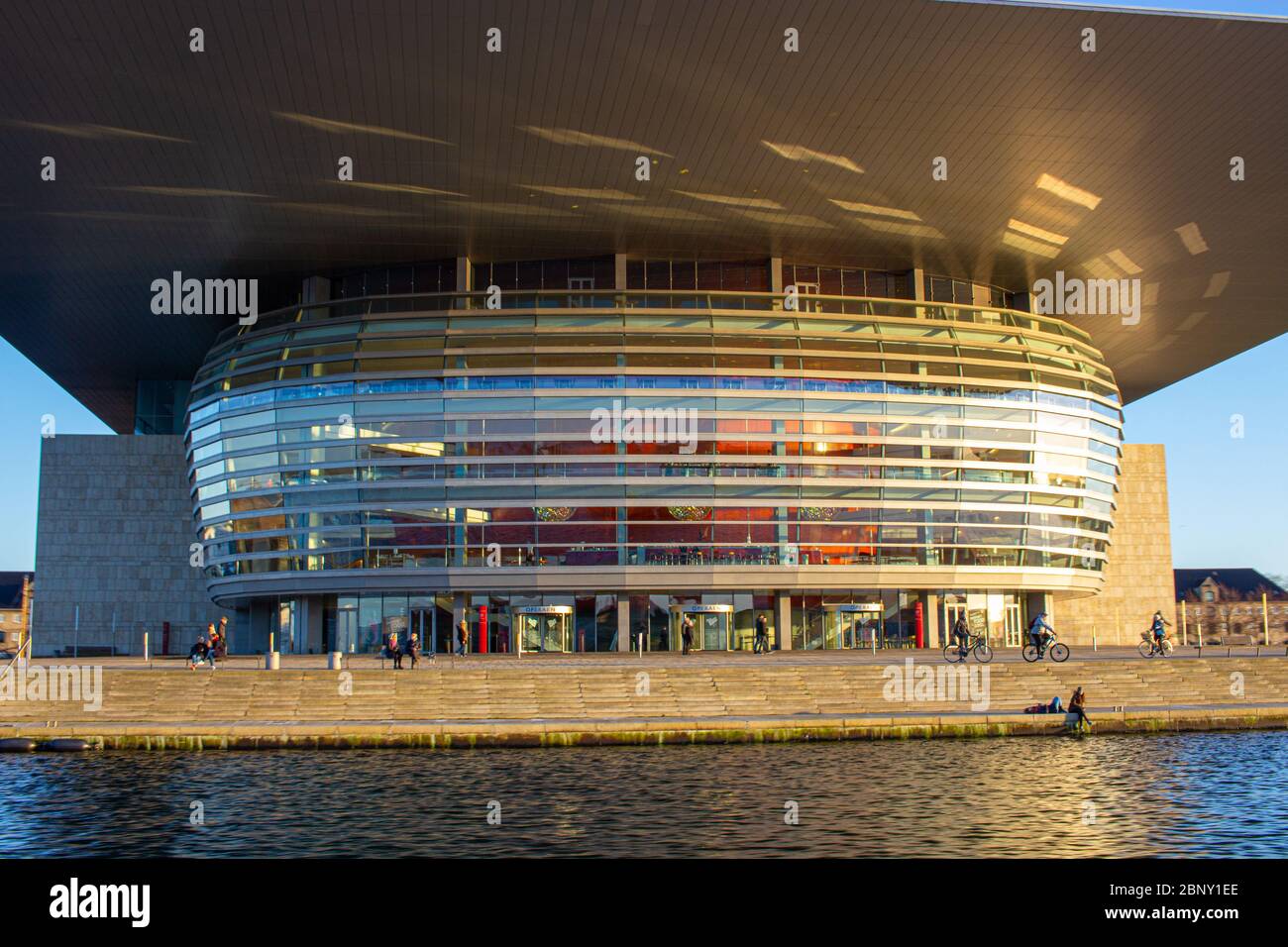 evening light on Danish Royal Opera House, Copenhagen Stock Photo - Alamy