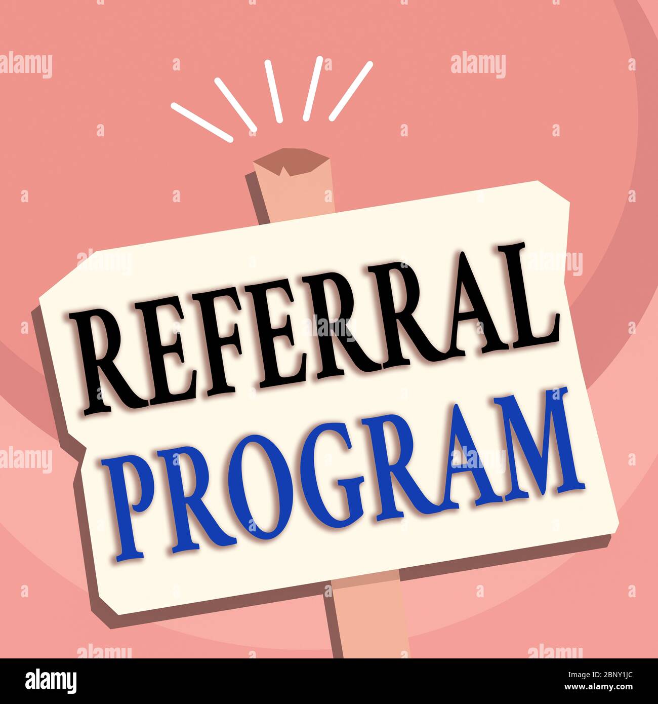 Handwriting text writing Referral Program. Conceptual photo internal ...