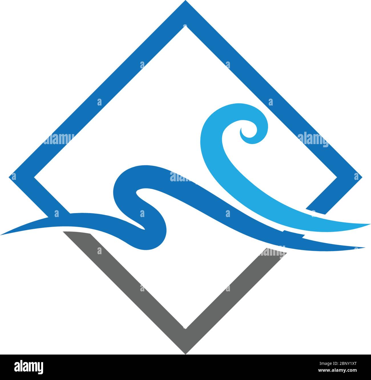 Wave logo concept icon illustration Stock Vector Image & Art - Alamy